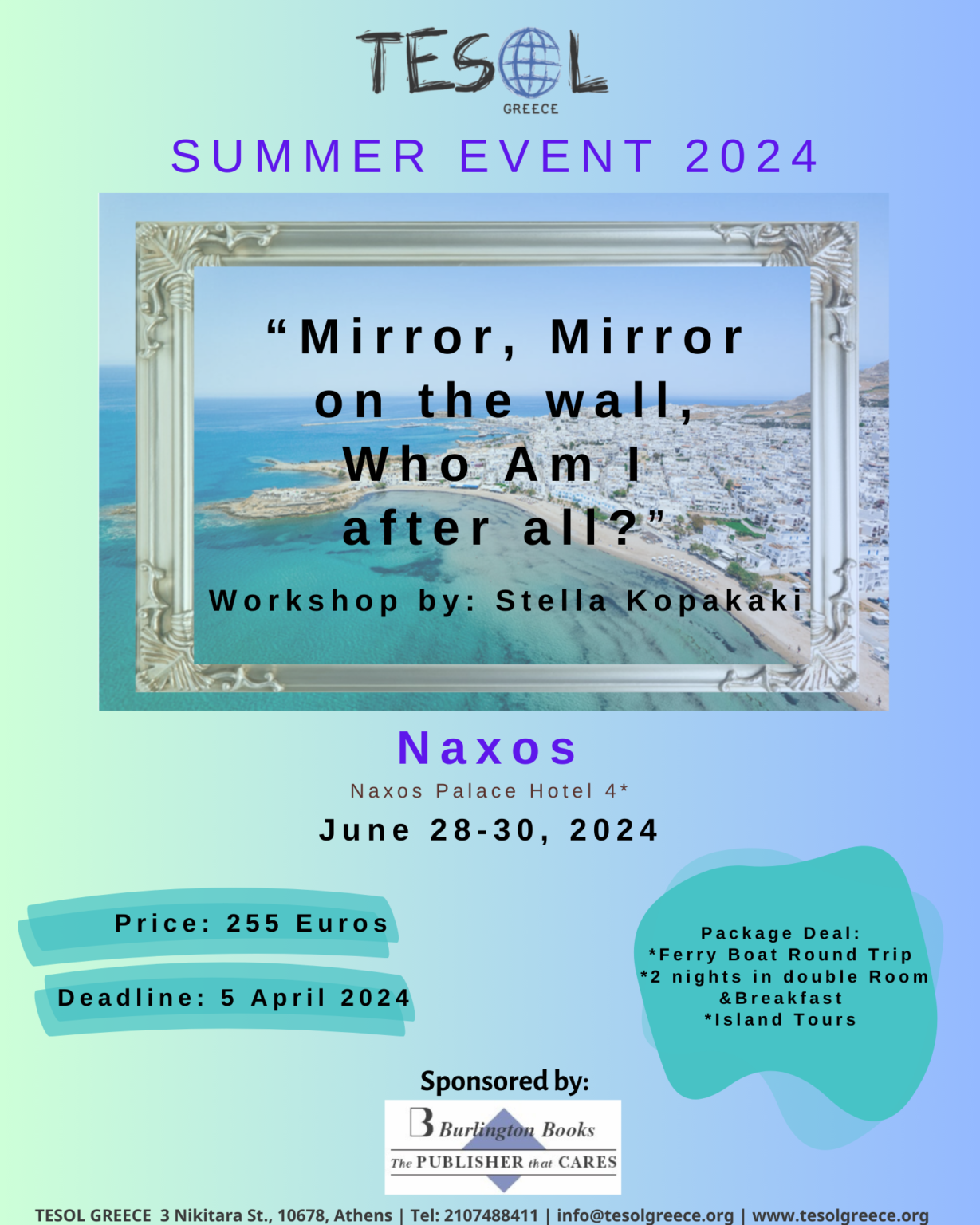 TESOL Greece Summer Event 2024 - Naxos - TESOL Greece